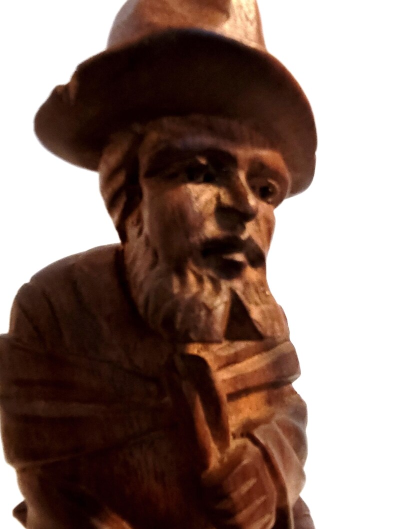 12" Hand Carved Wooden Hobo Statue: Vintage American Folk Art - Etsy