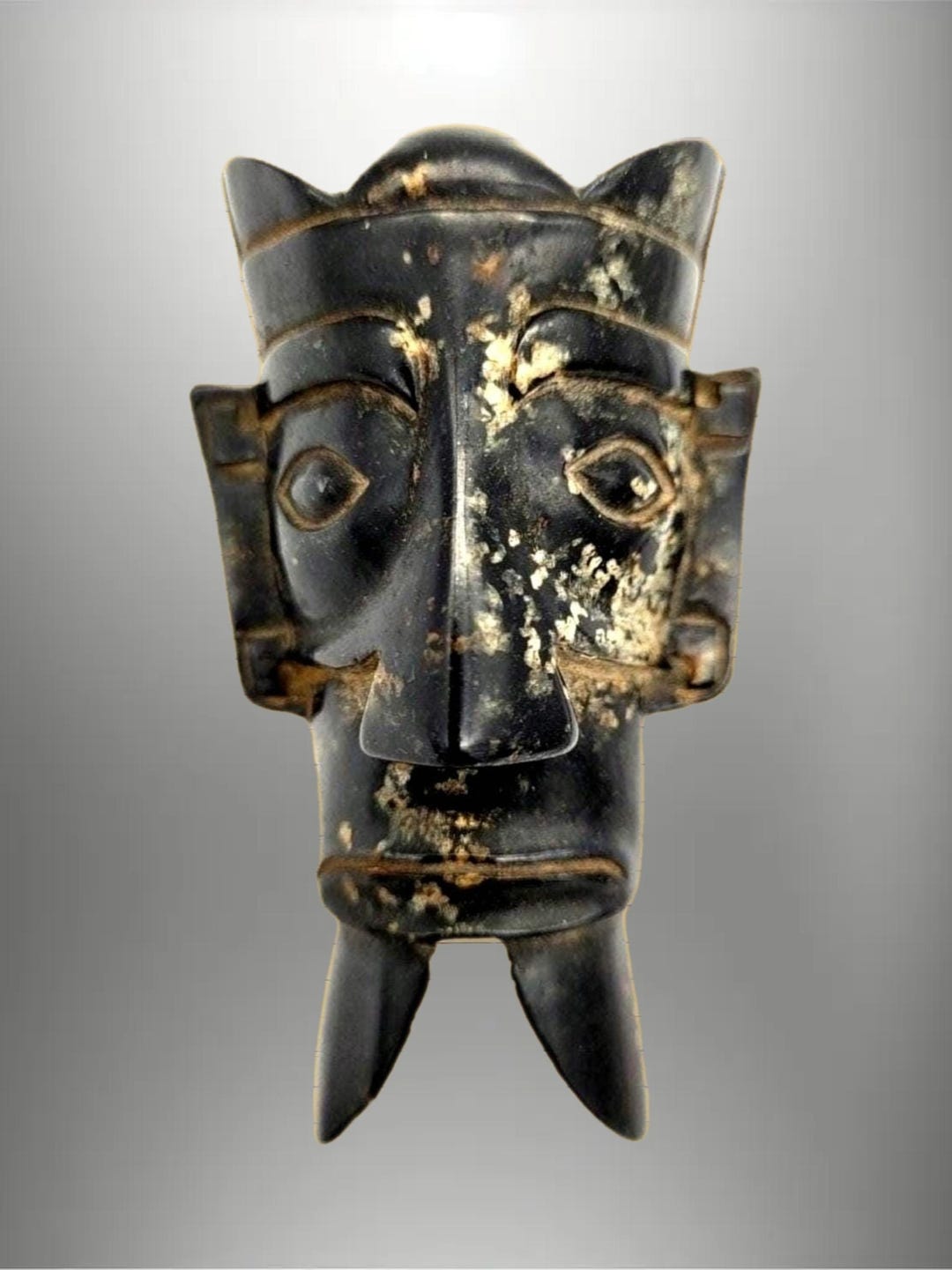4" Hand Carved Stone Face Mask, West African Tribal Art Talisman - Etsy