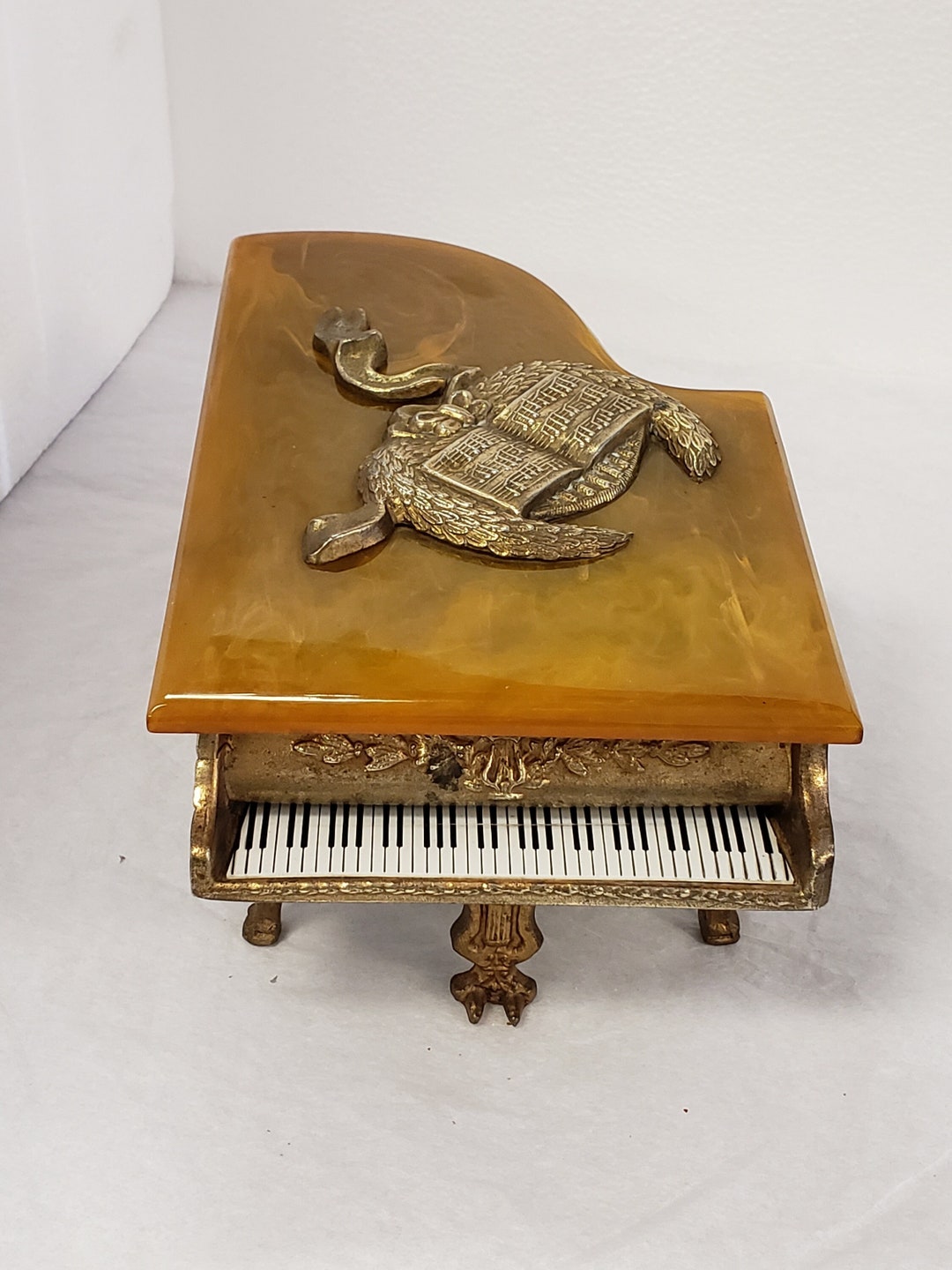 Vintage Grand Piano Musical Trinket/jewelry Box - Etsy