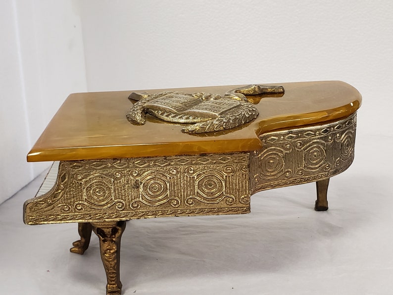 Vintage Grand Piano Musical Trinket/jewelry Box - Etsy