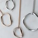 Simple Circle Loop Pendant Long Necklace With Silver or Gold - Etsy