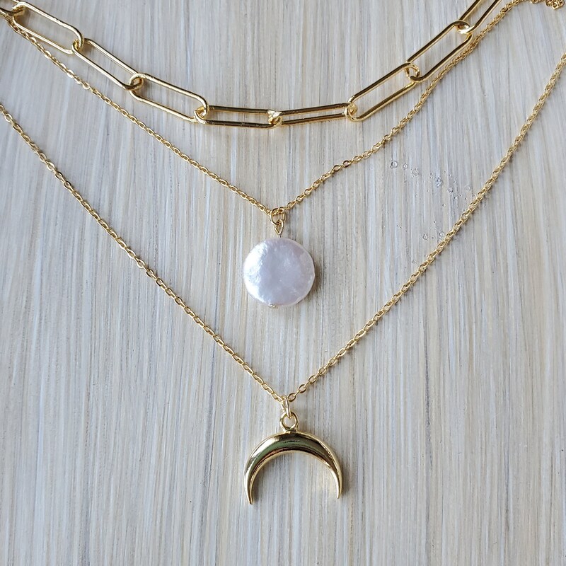 3 Layer Necklace - Etsy