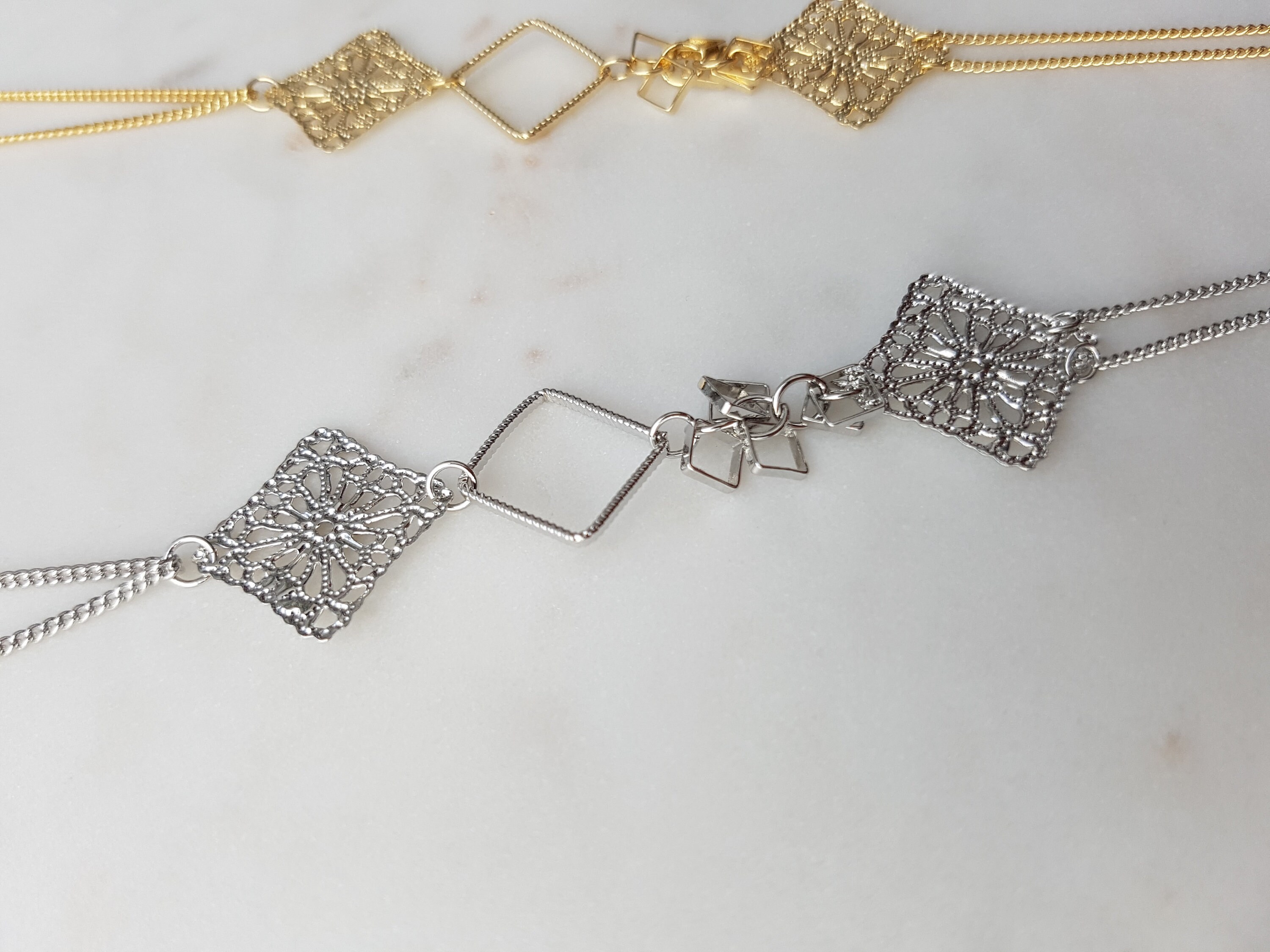 Simple Multi Laser Cut Rhombus With Tassel Pendant Long - Etsy