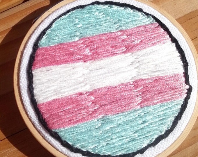 Pride Embroidery, Transgender Pride Flag, Trans Pride, LGBT Gift, LGBT ...