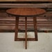 Round Walnut Dining Table With Trapezoid Base, Solid Walnut, 30" or ...