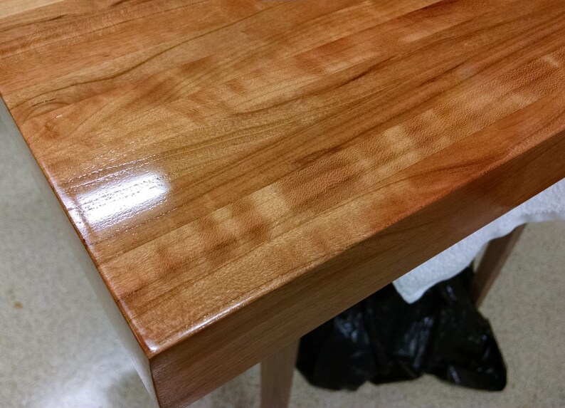 Cherry Butcher Block Top - Solid Cherry Wood // Coffee Table, Island ...