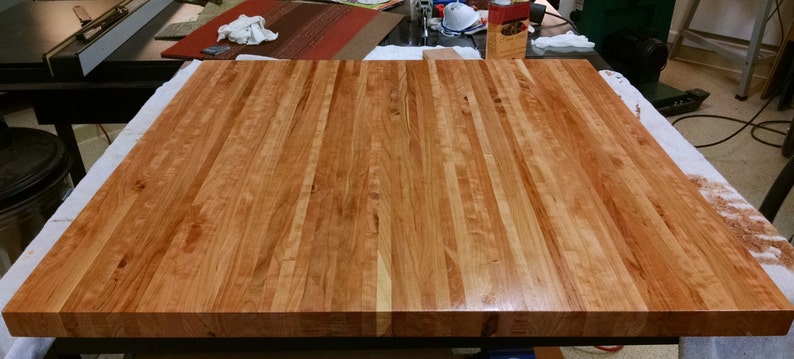 Cherry Butcher Block Top Solid Cherry Wood // Coffee Table - Etsy