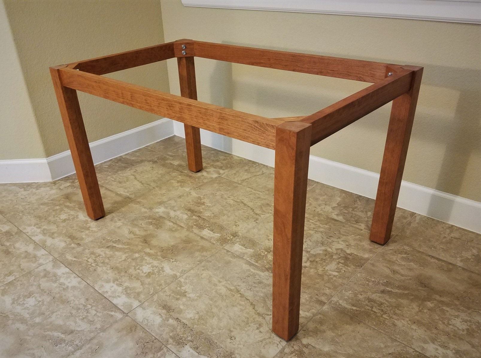 Parsons Table Base with Apron Tapered or Straight Legs | Etsy