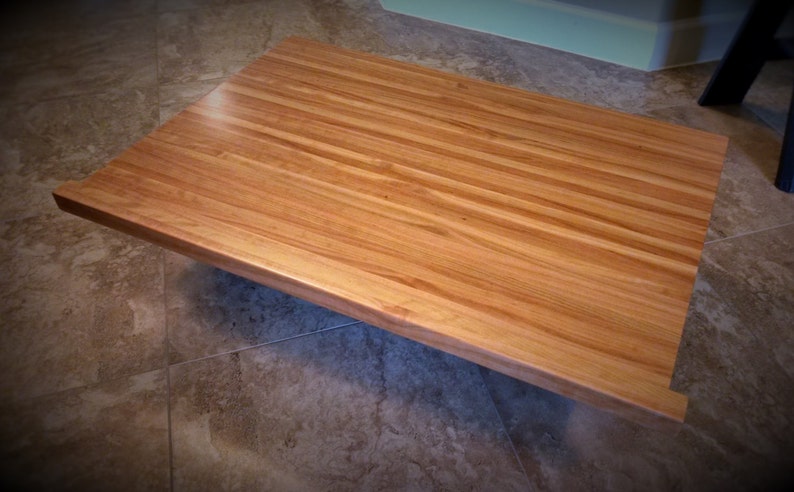Cherry Butcher Block Top - Solid Cherry Wood // Coffee Table, Island ...