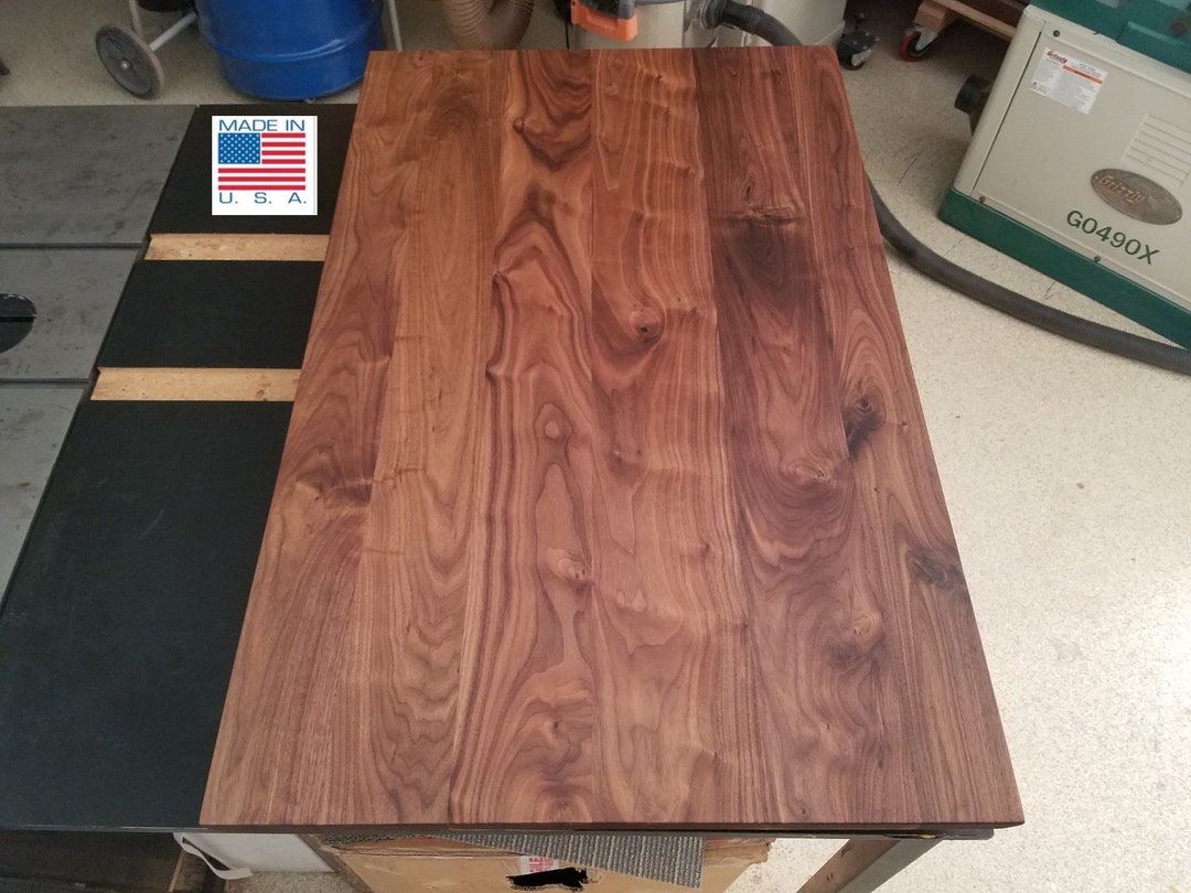Walnut Table Top - Solid Black Walnut // Pub, Coffee, Kitchen, Island ...