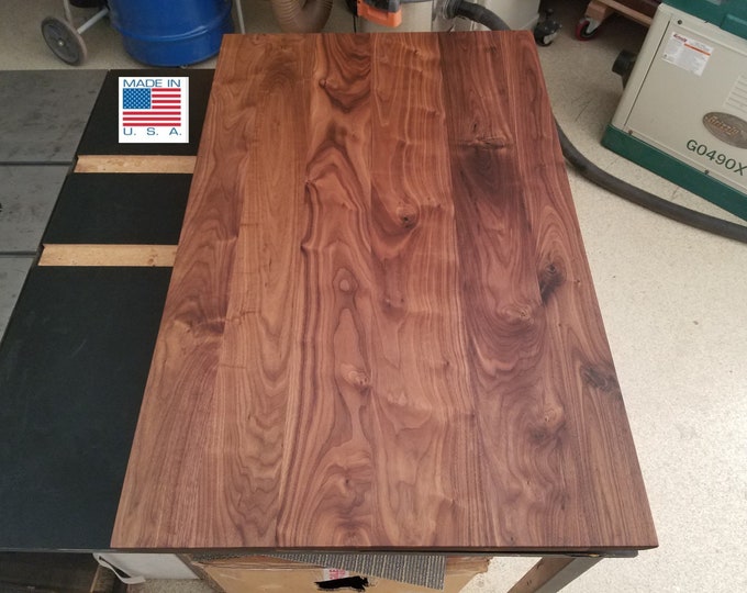 Walnut Table Top Solid Black Walnut // Pub, Coffee, Kitchen, Island ...