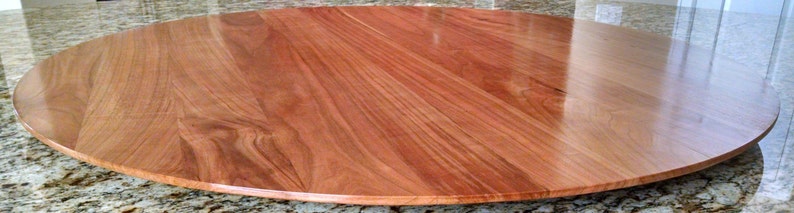 Round Table Top Solid Black Cherry Wood // Breakfast Cafe | Etsy