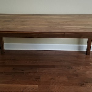 Walnut Parsons Dining Table, Solid Walnut - Other Hardwood Options - Etsy