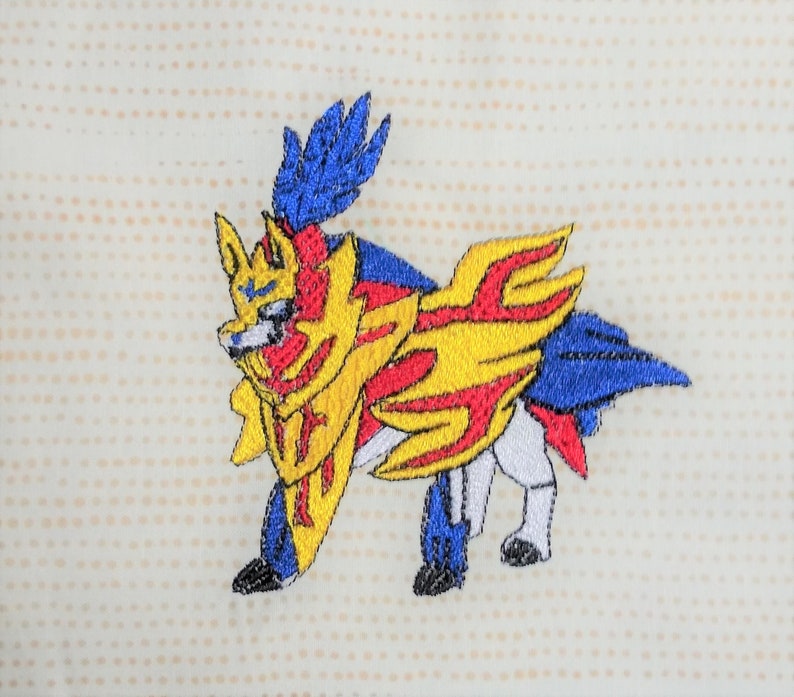 Zamazenta Legendary Pokemon Machine Embroidery Design 4"x4" - Etsy