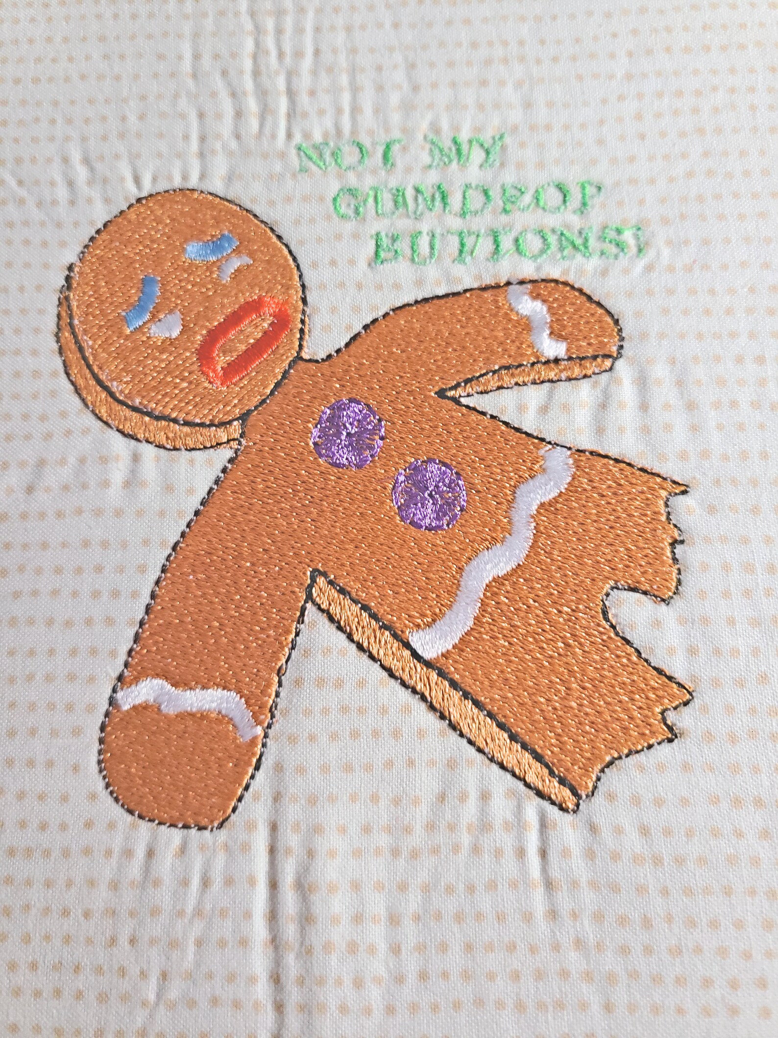 Gingy, the Gingerbread Man Machine Embroidery Design 5x7 & 4x4 - Etsy
