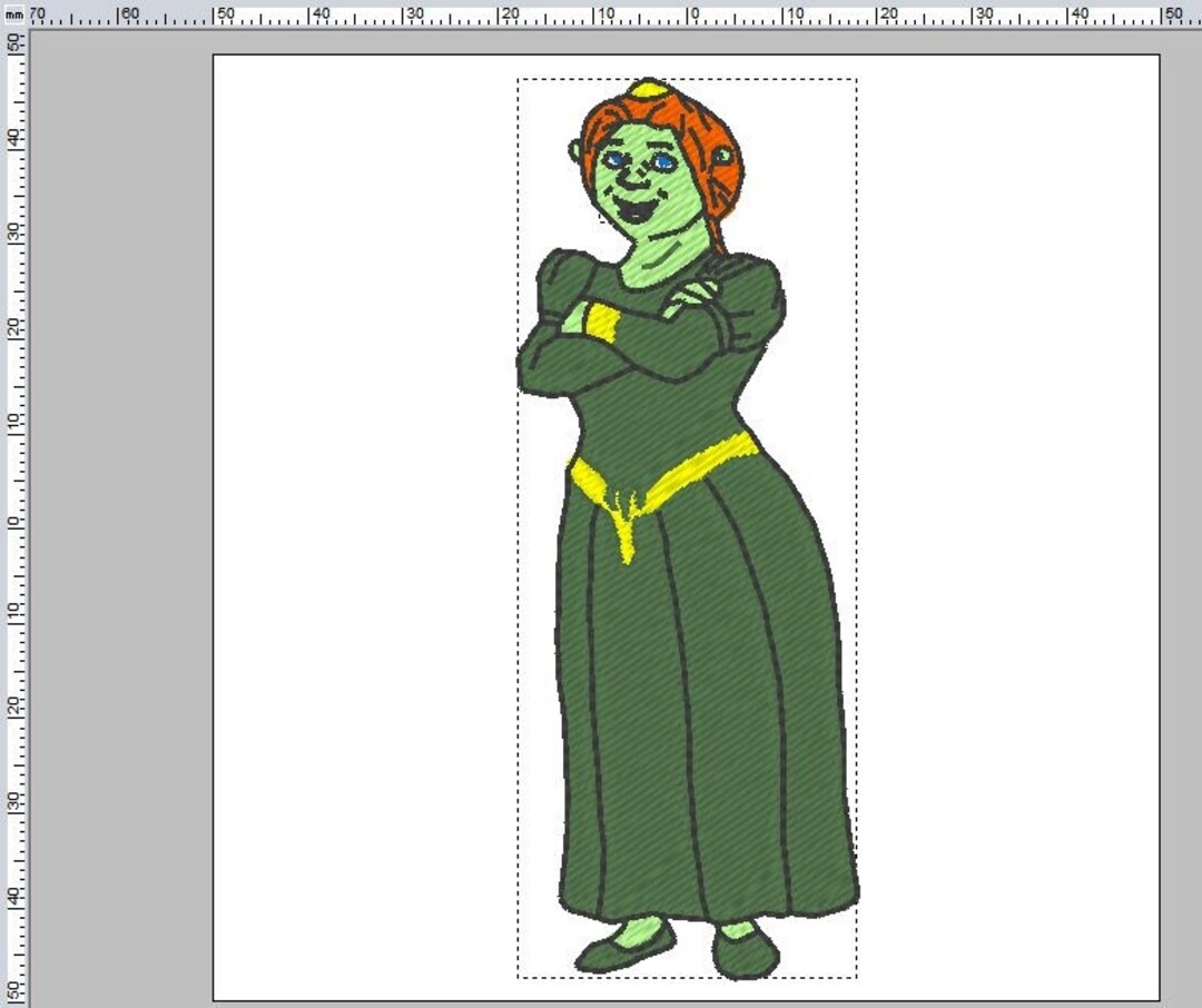 Fiona Embroidery Design for 4"x4" and 5"x7" Frames - Etsy