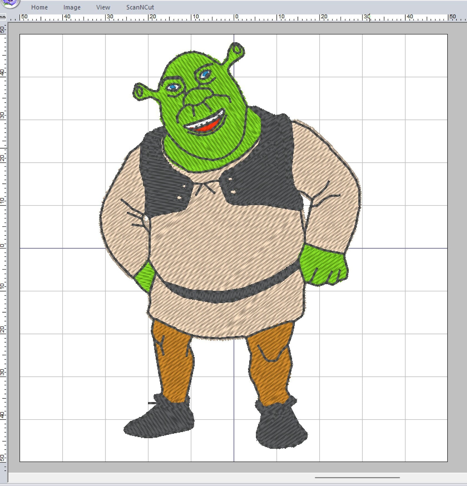 Shrek Embroidery Design for 4x4 and - Etsy
