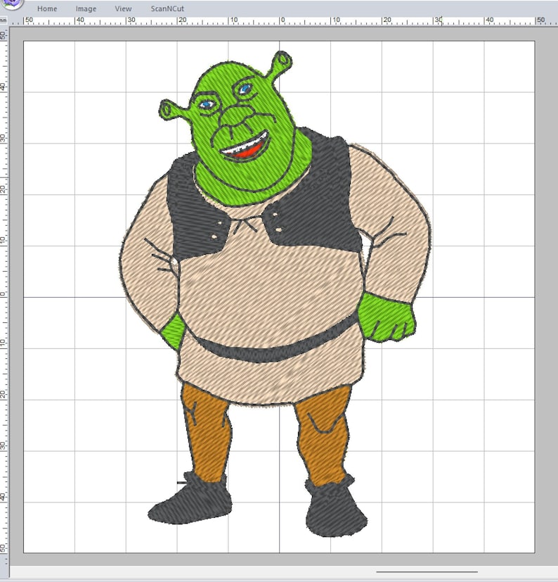 Shrek Embroidery Design for 4x4 and - Etsy Israel