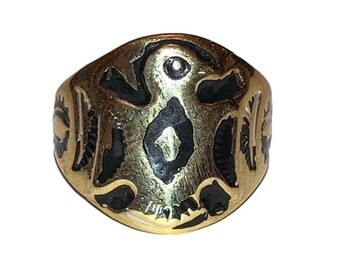 Thunderbird Gold Ring - Etsy