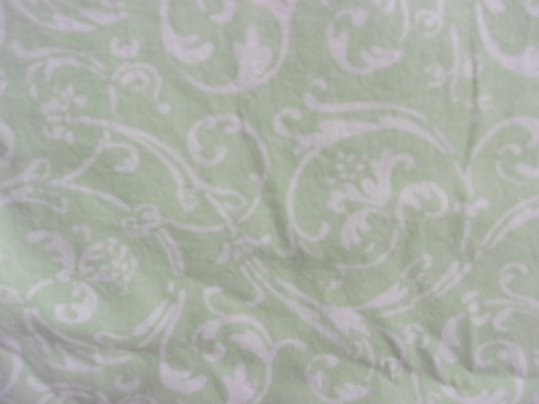 Laura Ashley Green Swirl Full Flat Sheet - Etsy
