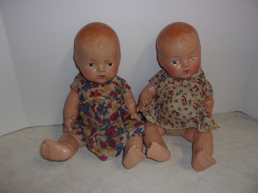 Vintage Composite Baby Dolls Blue Eyes - Etsy