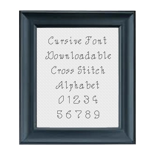 Backstitch Alphabet Cross Stitch Pattern - Etsy Backstitch Alphabet Cross Stitch Pattern - Etsy
