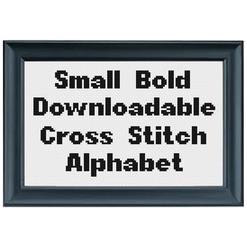 Alphabet Block Letters LARGE Counted Cross Stitch PDF - Etsy