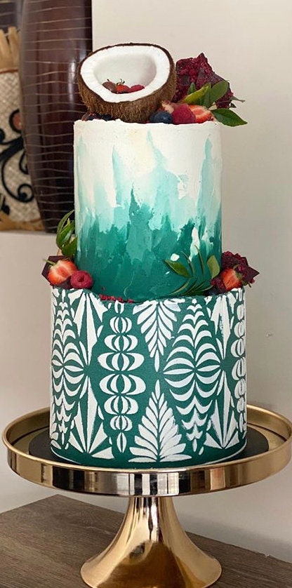 Polynesian Islander Cake Stencil - Etsy
