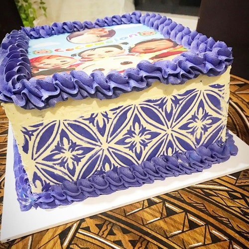Polynesian Samoan Design Craft Cake Wrap Around Stencil - Etsy