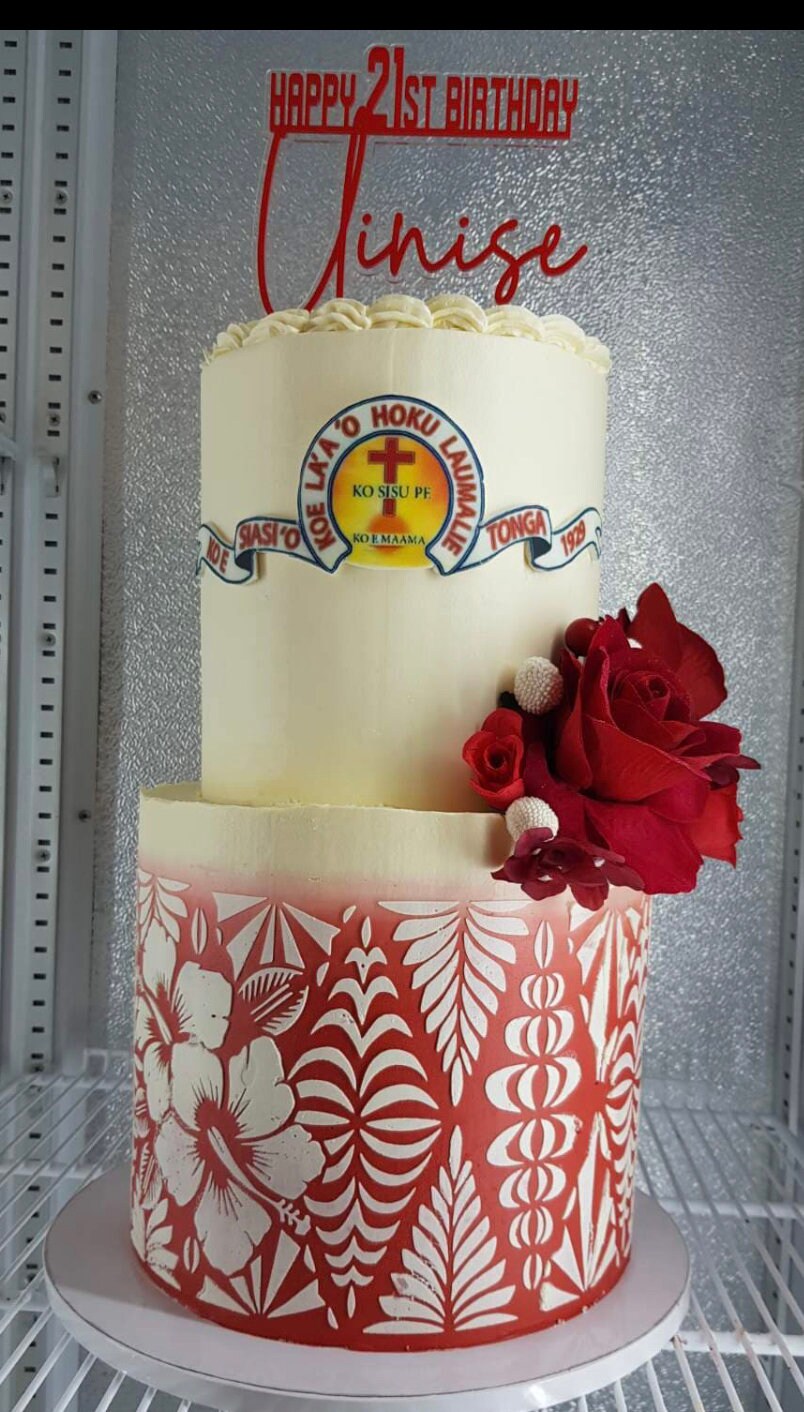 Polynesian Tongan Stencil Hibiscus Cake Stencil Art - Etsy Australia