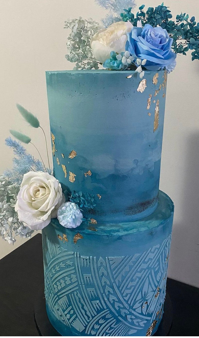 Polynesian Samoan Design Craft Cake Wrap Around Stencil - Etsy