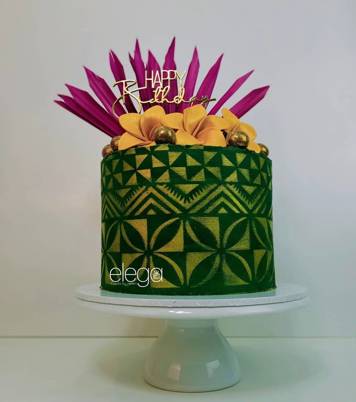 Polynesian cake stencil | Etsy