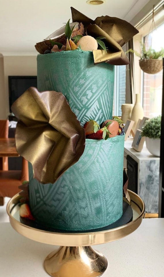 Polynesian Samoan Design Craft Cake Wrap Around Stencil | Etsy