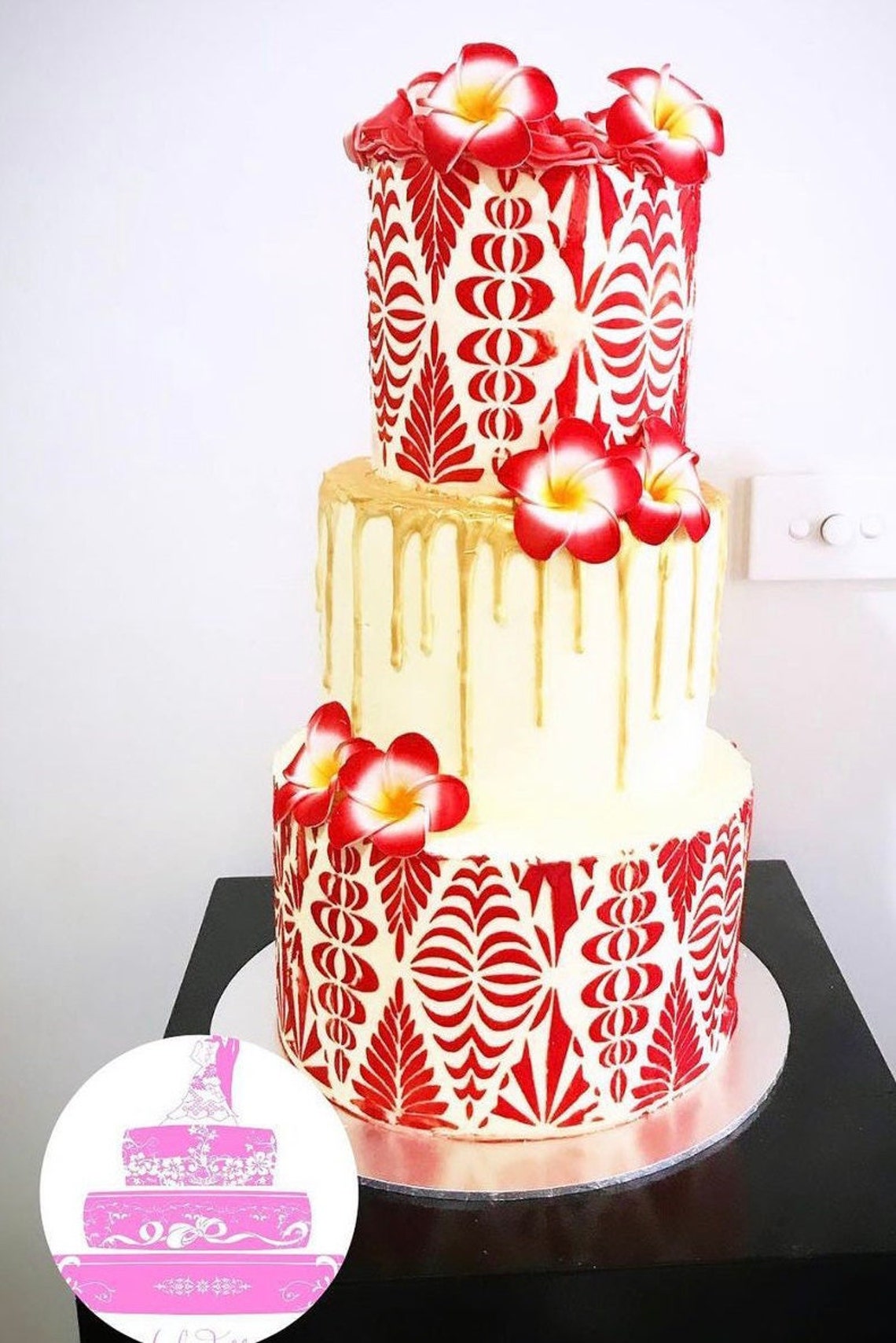 Polynesian Islander Cake Stencil - Etsy