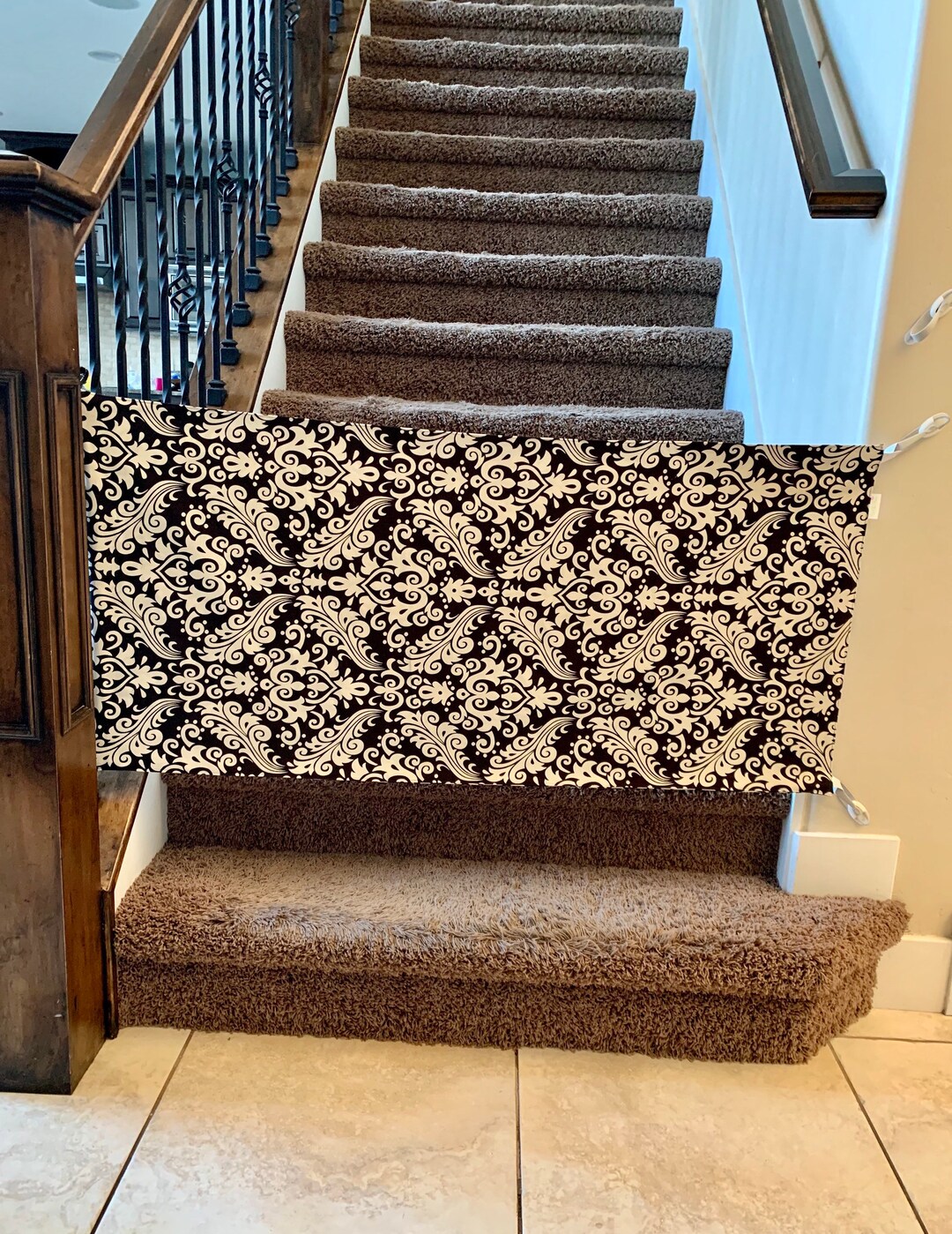 Fabric Baby Stair Gate/ Dog Gate / Cloth Barrier/ Fast Shipping - Etsy