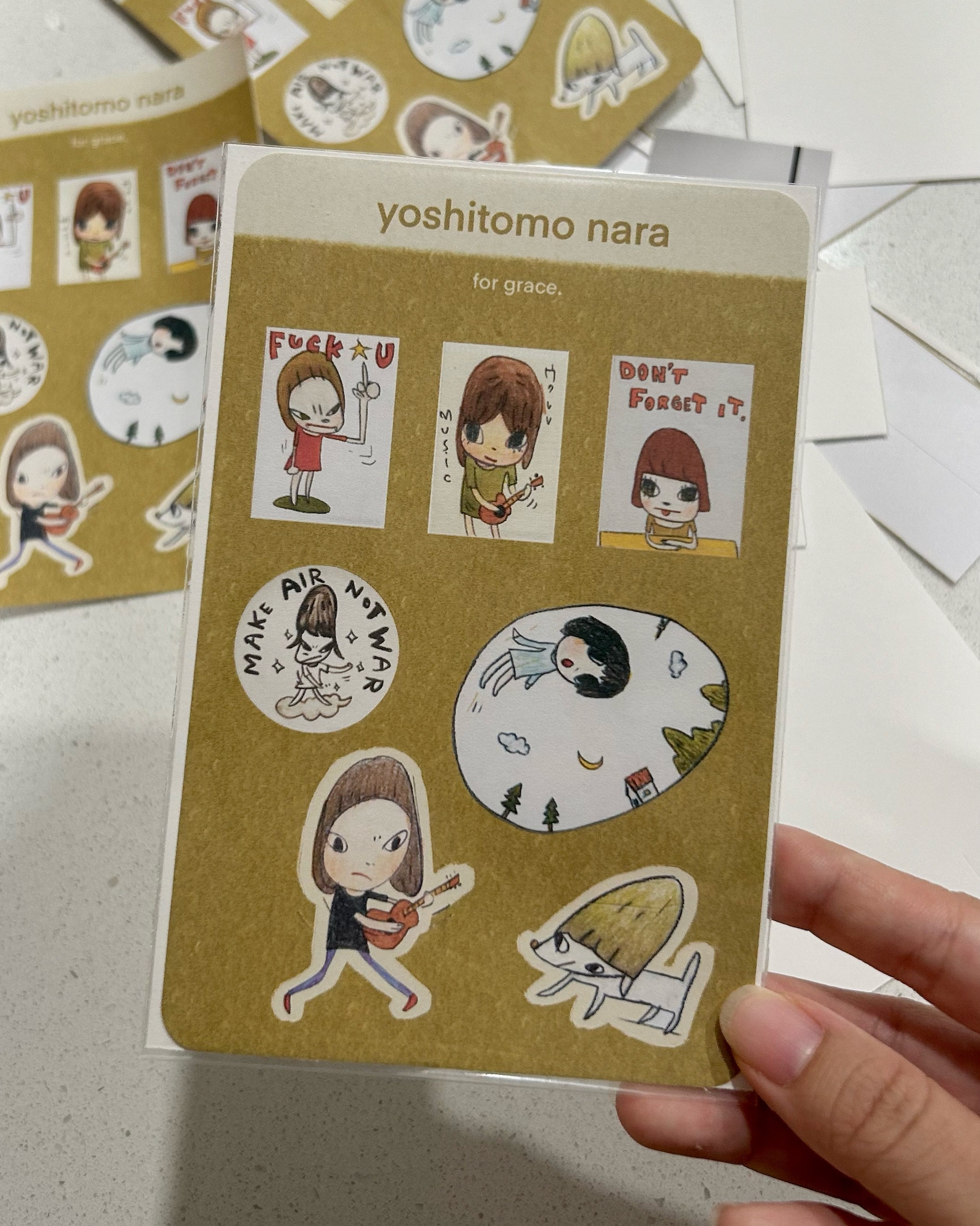 Yoshitomo Nara Sticker Sheet for Bullet Journal, Bujo, Planner ...