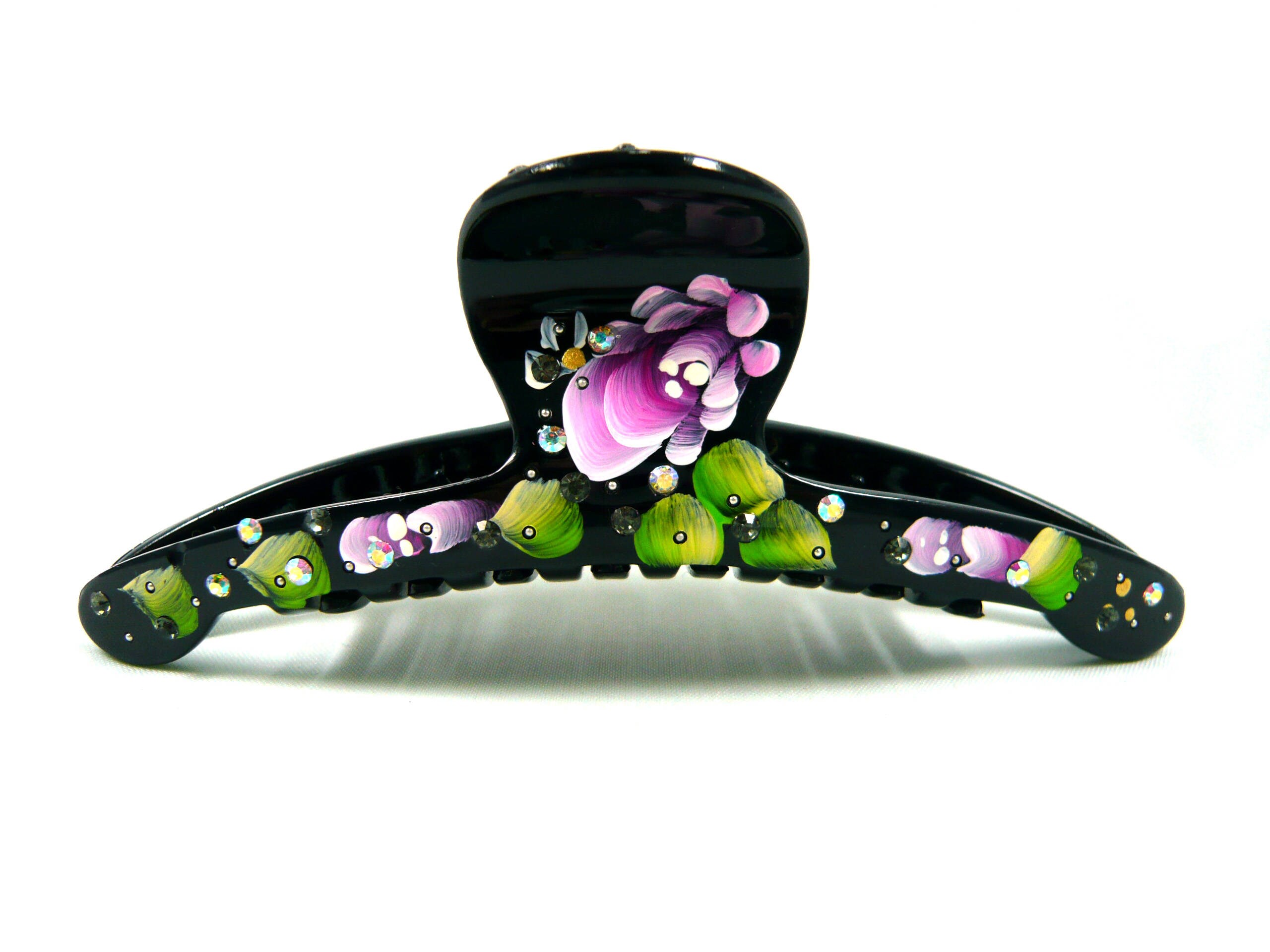 Large Long Black Plastic Hair Claw Clamp Jaw Clip Grip | Etsy