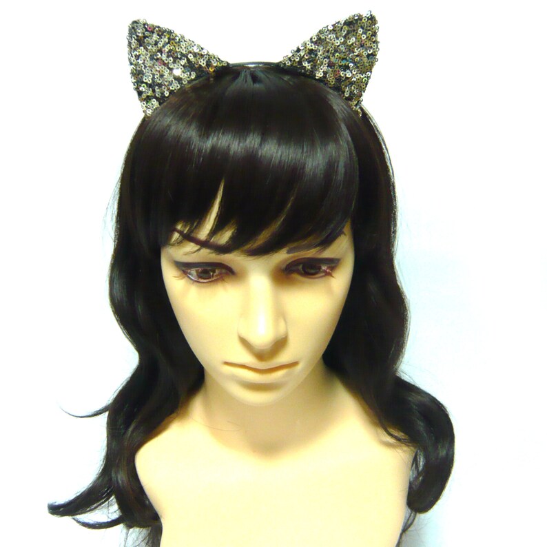 Bling Silver Gold Pink Black Multi-color Sequin Spangle Cat | Etsy