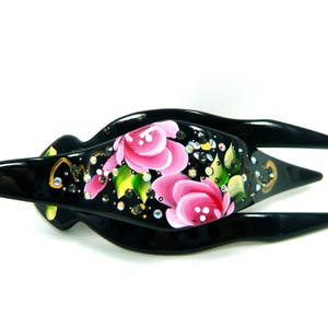 Large Long Black Plastic Hair Claw Clamp Jaw Clip Grip - Etsy