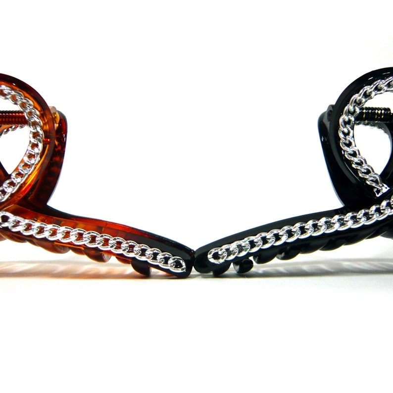 Korean Fashion Silver Colored Metal Chain Cross Decor Big - Etsy