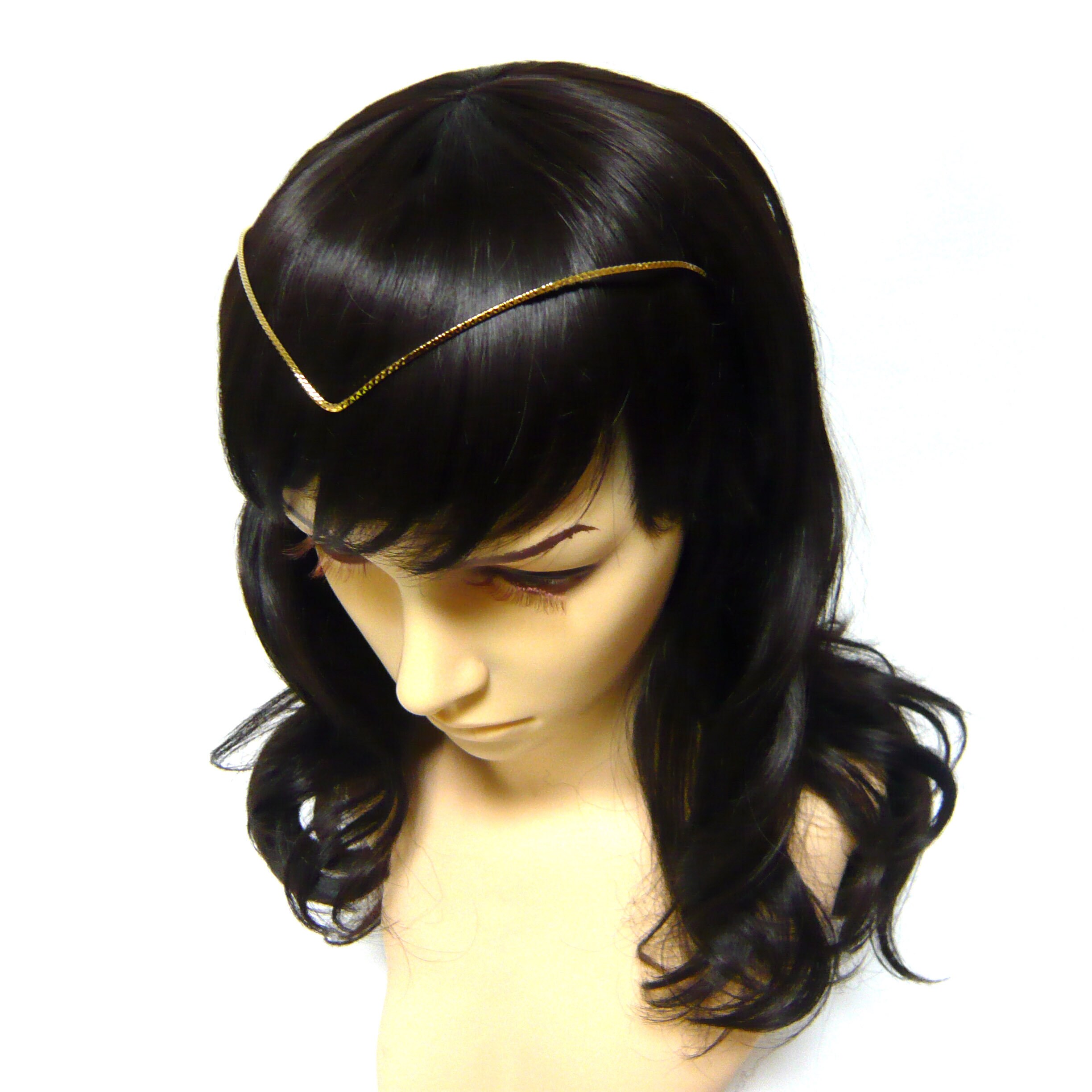 Basic Simple Slim Thin Gold Metal Back Headband Headpiece | Etsy