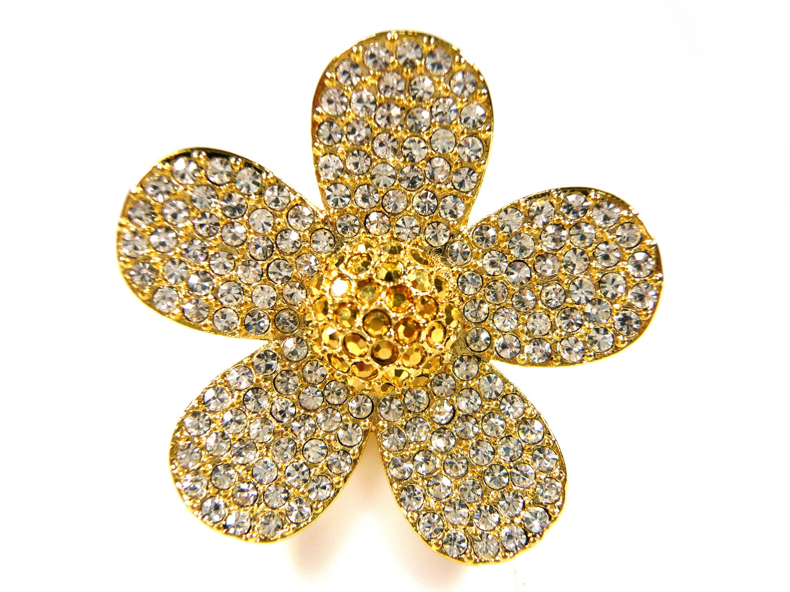 Glittering Silver Gold Big Large Fancy Bold Crystal Rhinestone | Etsy