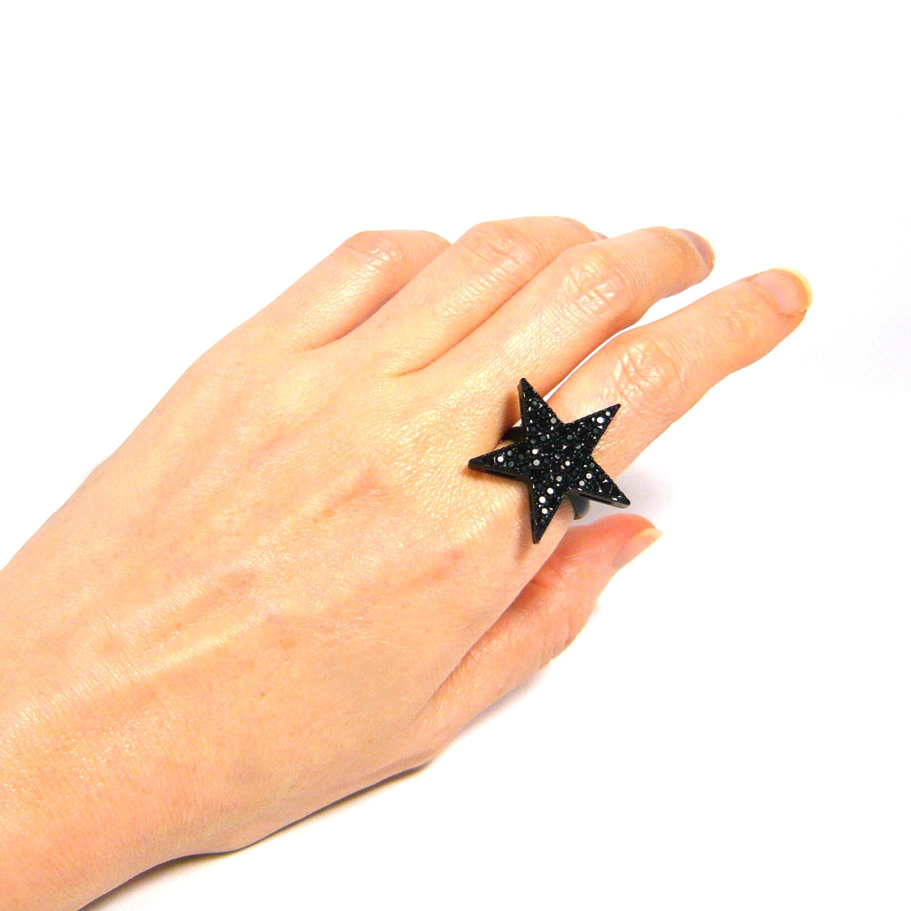 Sparkle Crystal Rhinestone Silver Gold Red Black Adjustable Metal ...