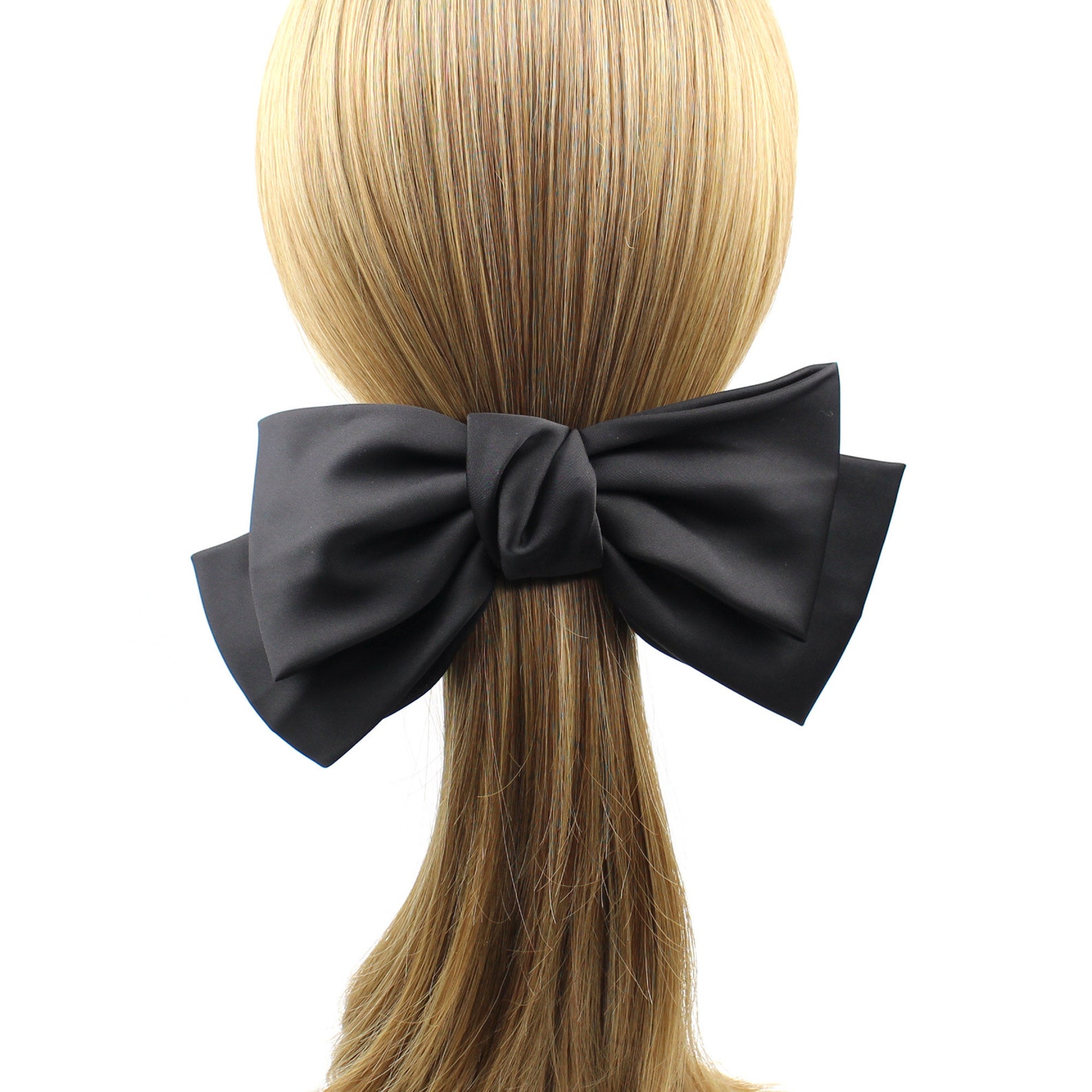 9 Inch Silk Extra Large Hair Bows Barrette Big Ribbon Bow Hair - Etsy