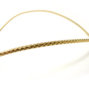 Basic Simple Slim Thin Gold Metal Back Headband Headpiece | Etsy