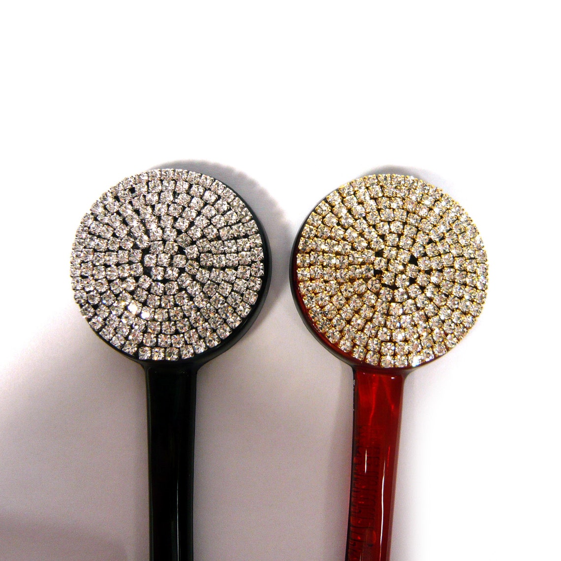 Bling Round Circle Crystal Rhinestone Decor Long Brown Black - Etsy