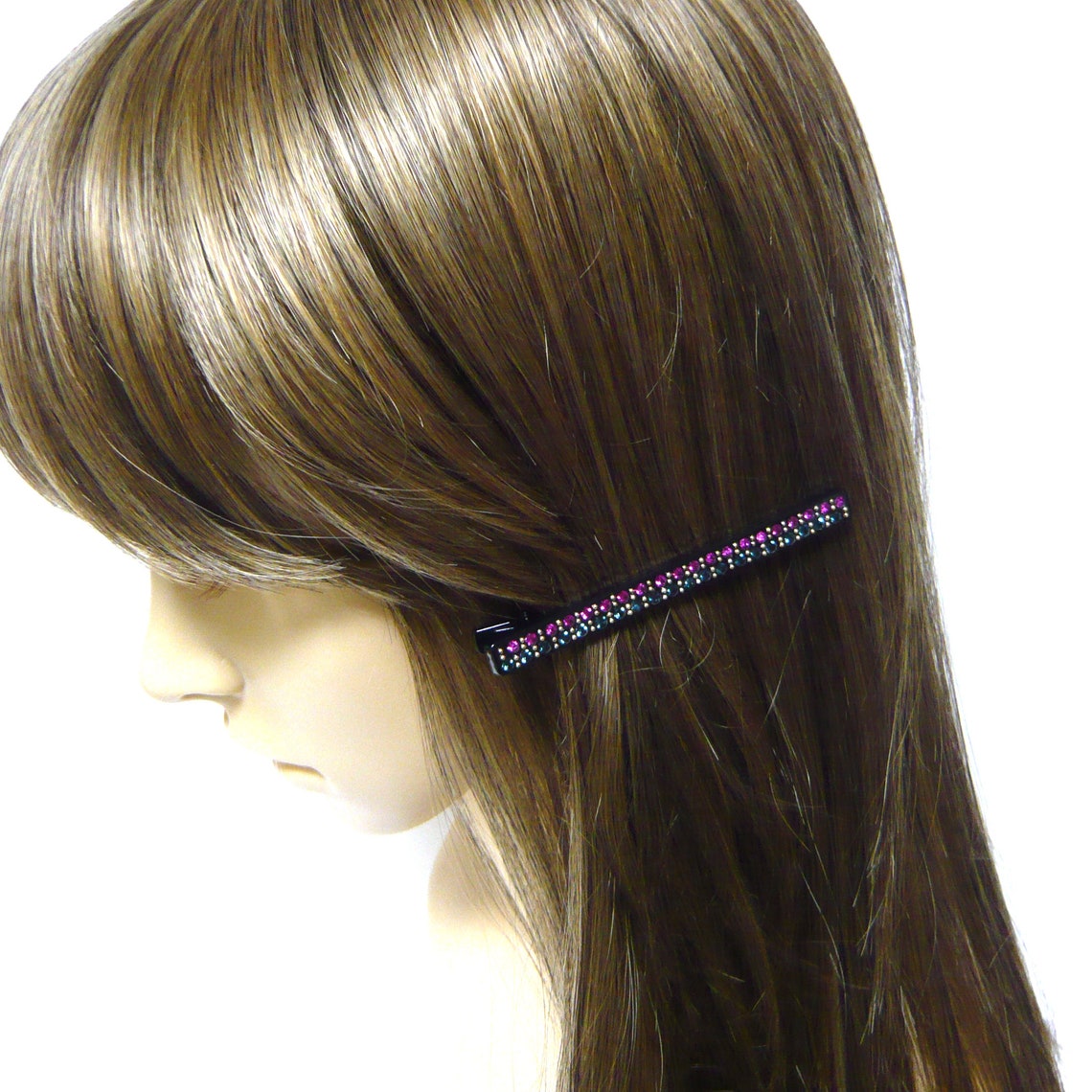 Two Row Line Crystal Rhinestone Metal Ball Decor 3.14 Inch | Etsy