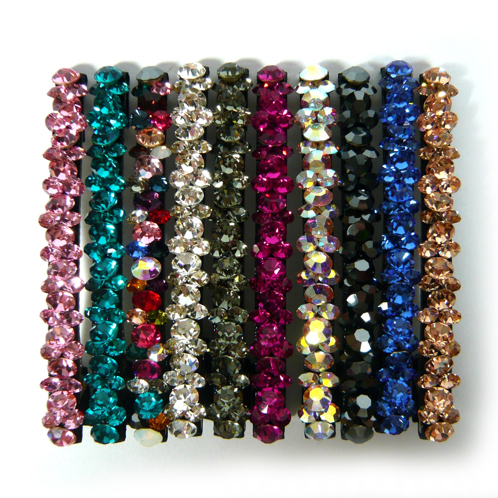 Sparkle Swarovski Crystal Rhinestone Beaded Hair Jewelry Long - Etsy