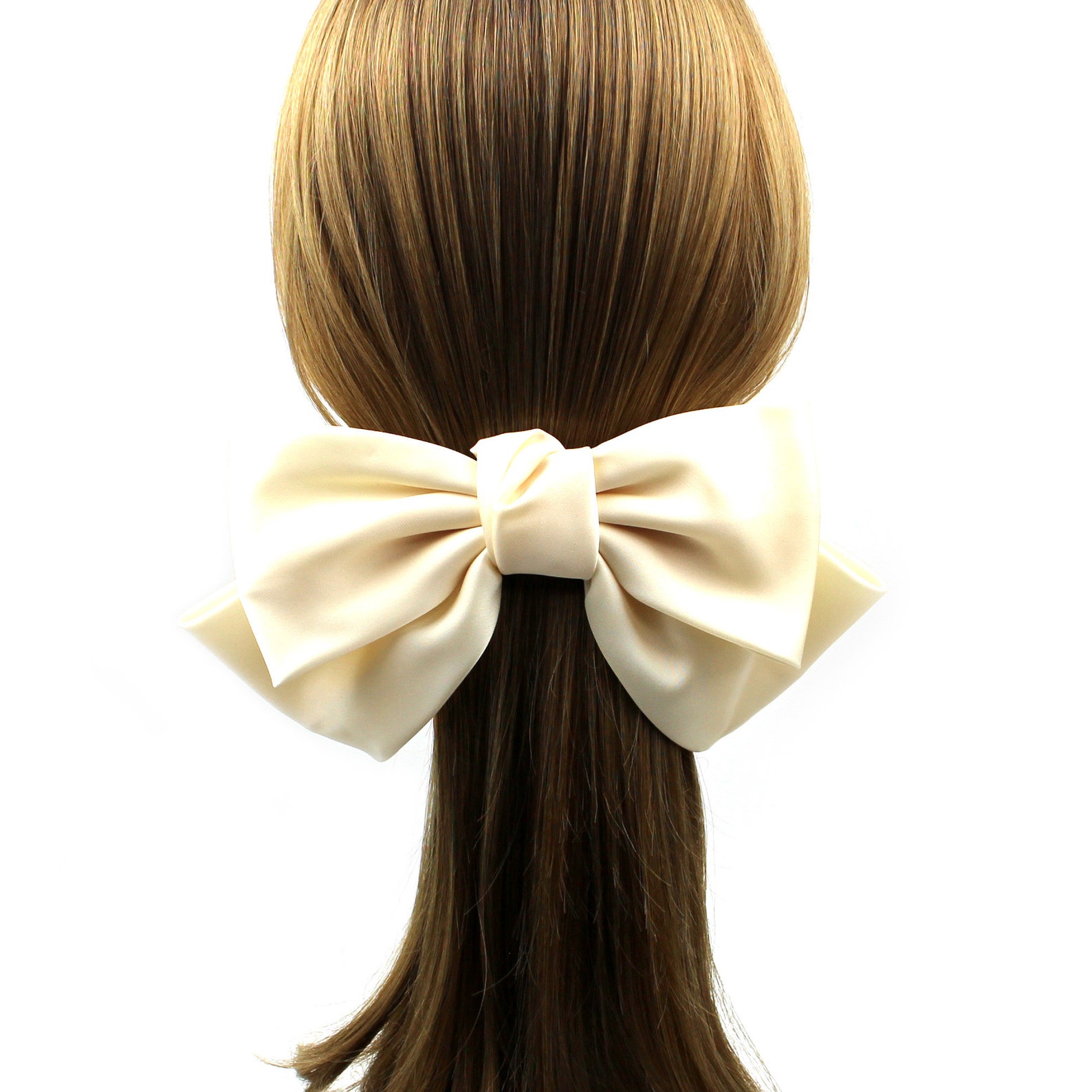 9 Inch Silk Extra Large Hair Bows Barrette Big Ribbon Bow Hair Clips ...