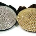 Large Round Silver Gold Crystal Rhinestone Beaded Circle - Etsy